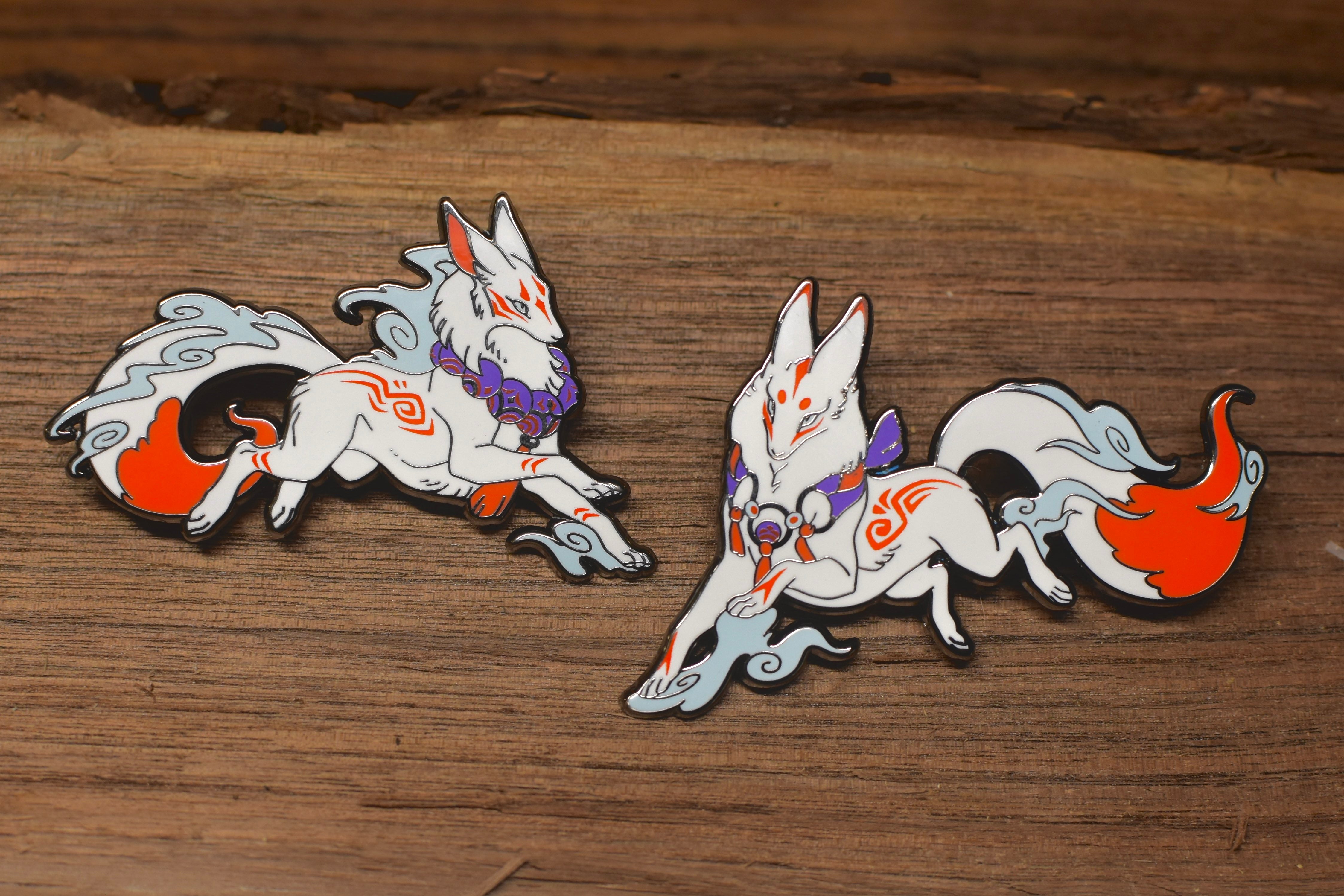 [mythology] Dark Night Kinko And Ginko Pins [le] Alchemy Art
