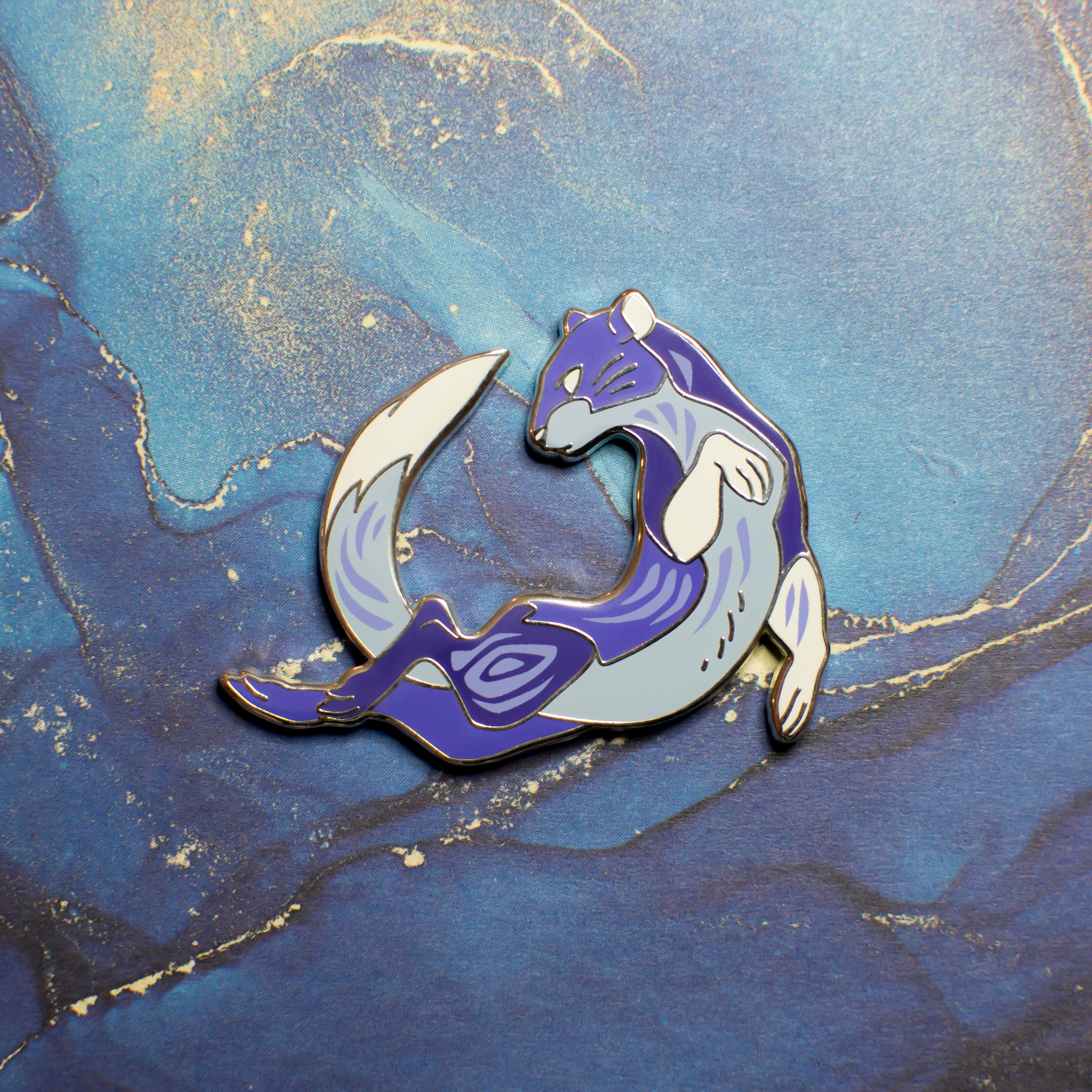 [Milky Way Collection] Neptune Enamel Pin – Alchemy Art