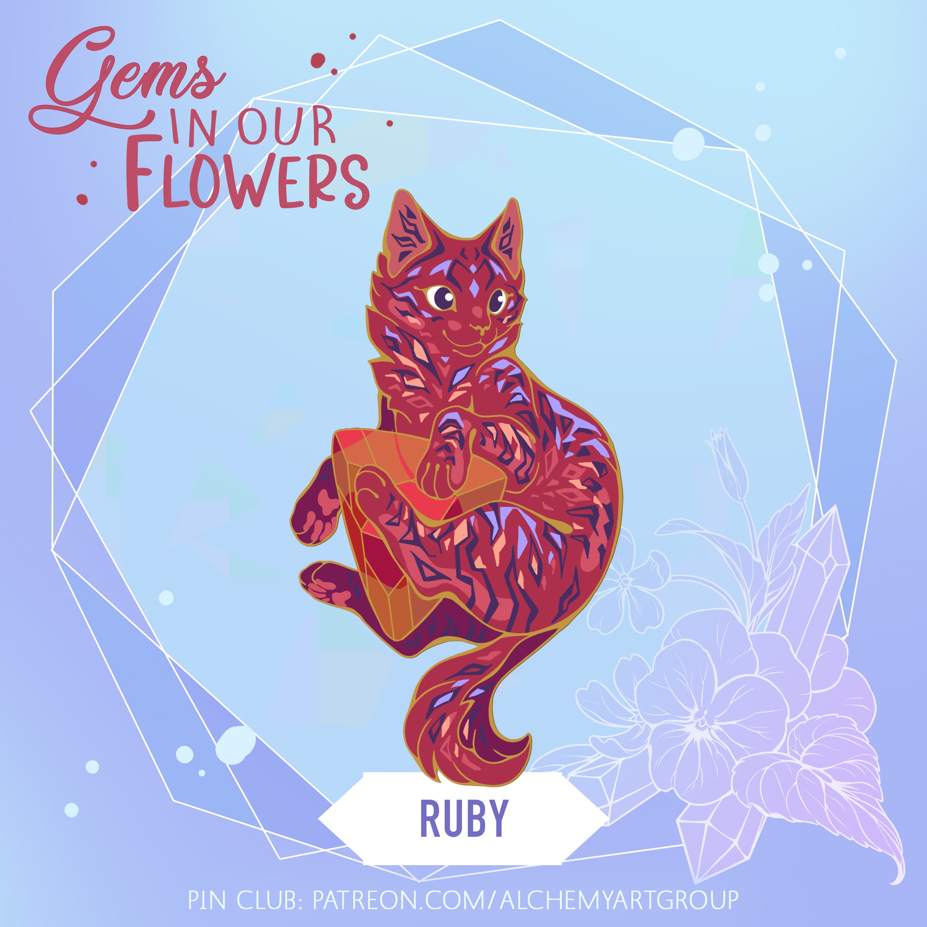 [Gems in our Flowers] Ruby - July Birthstone – Alchemy Art