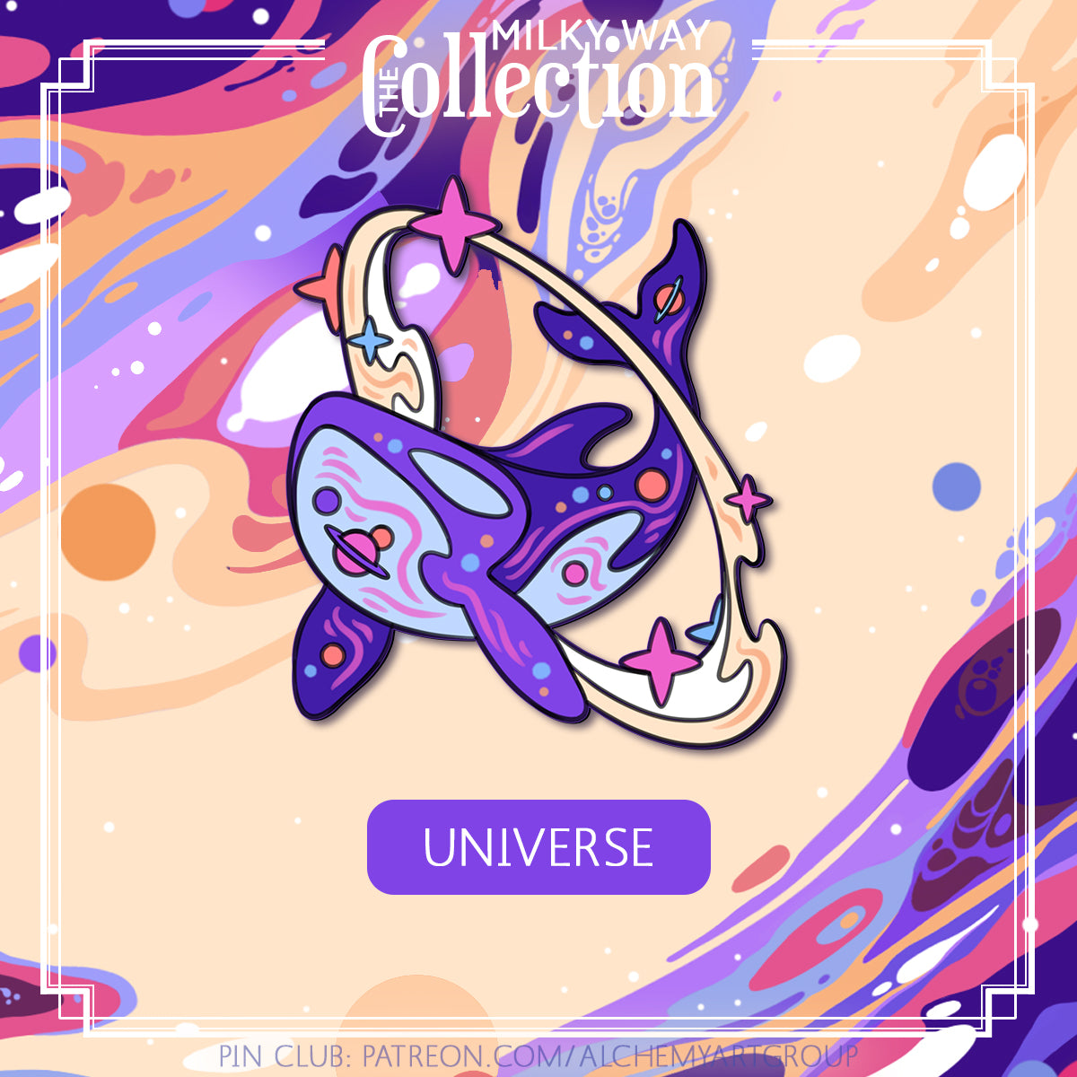 [Milky Way Collection] Universe Enamel Pin – Alchemy Art
